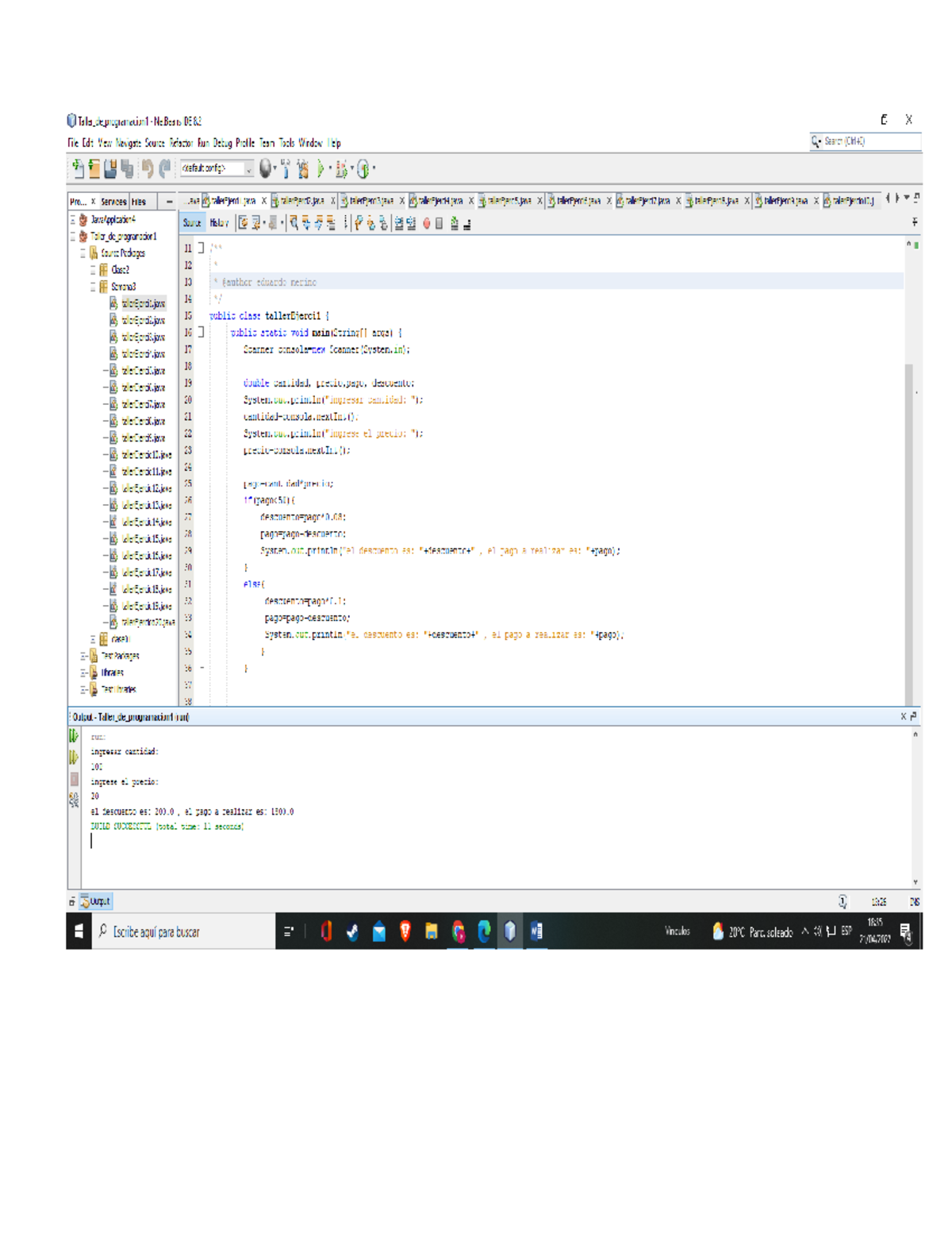 Ejercicios Taller DE Programacion lll - Taller de programacion - UTP - StuDocu