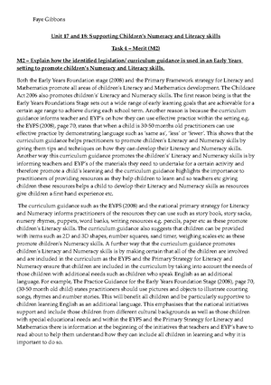 The importance of toys - Faye Gibbons Child Development coursework 15/1 ...