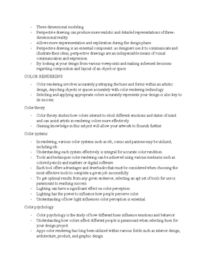 ART History Notes 16 - Color rendering accuracy is vital in creating ...