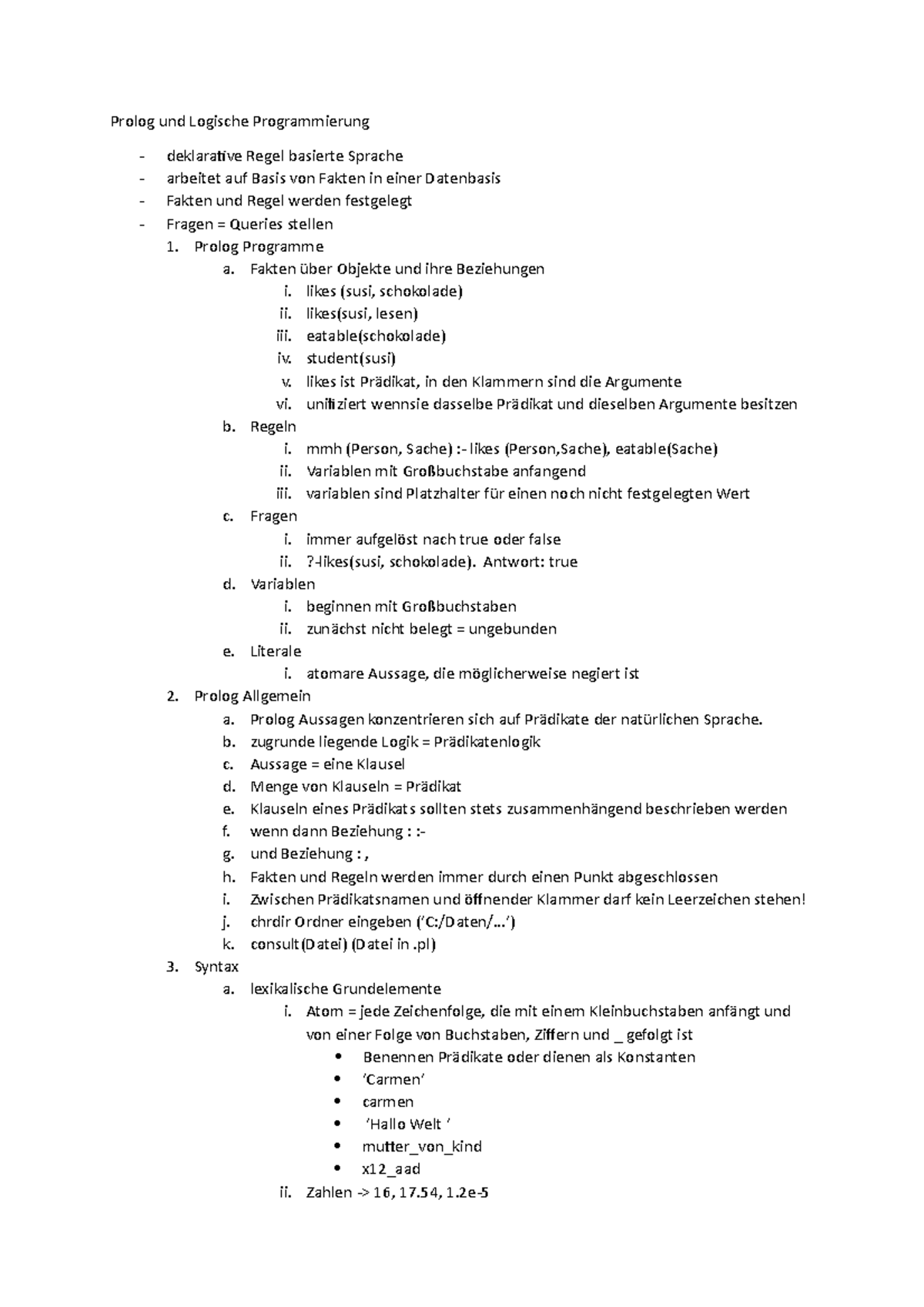Prolog und Logische Programmierung - Prolog und Logische Programmierung ...