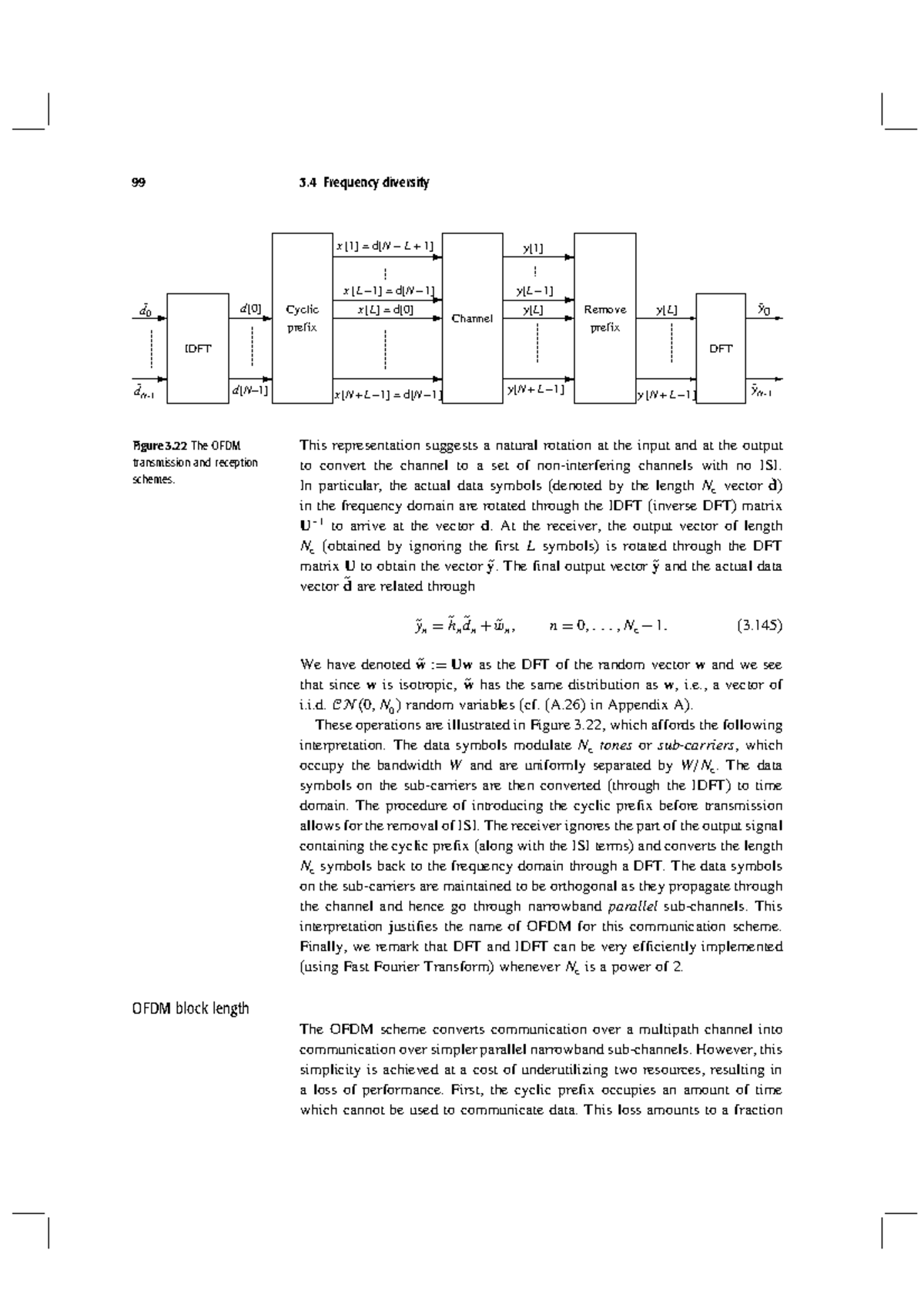 Wireless Communication- Lecture 10 - 99 3 Frequency diversity d[N–1] y ...