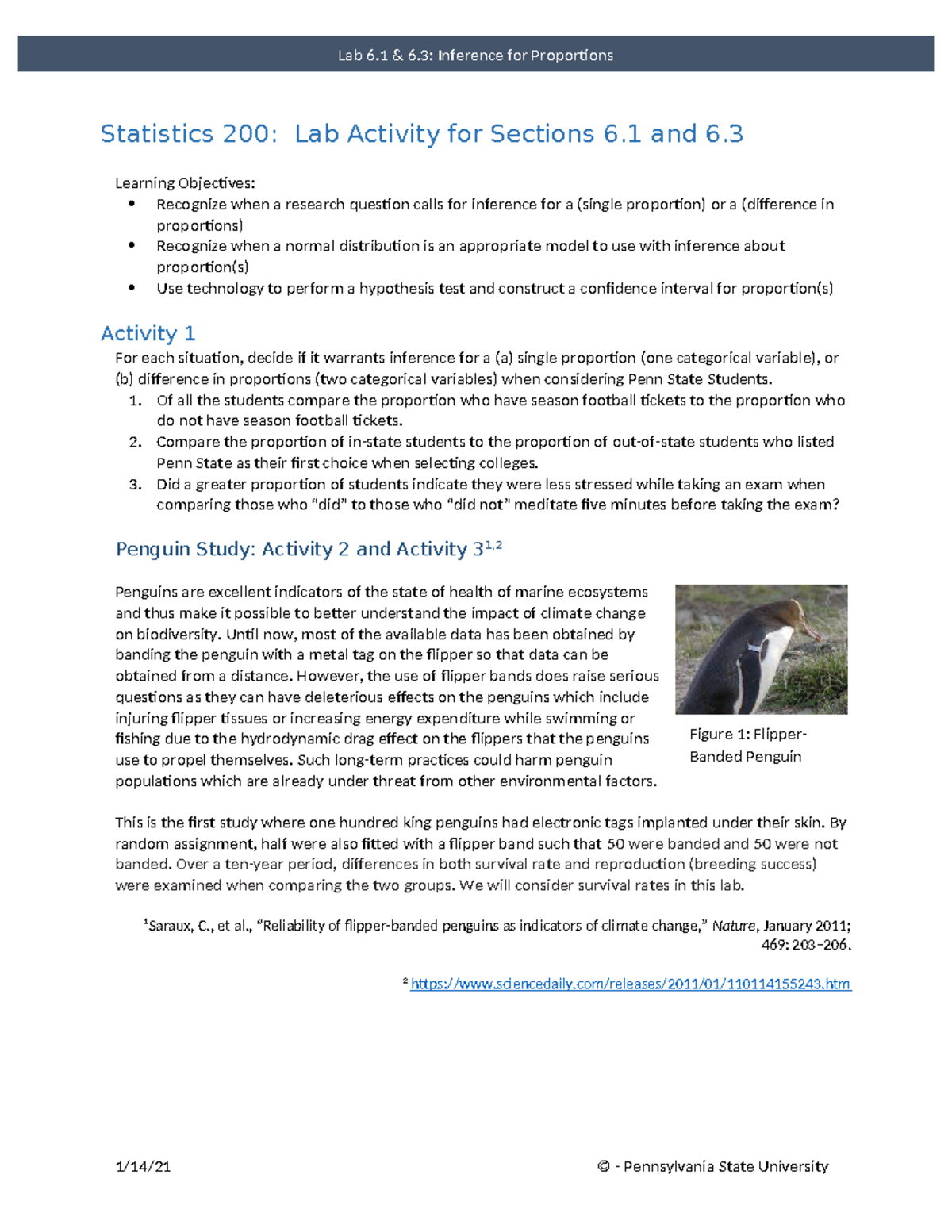 Section 06.1 and 06.3 Shared labnew - Statistics 200: Lab Activity for ...