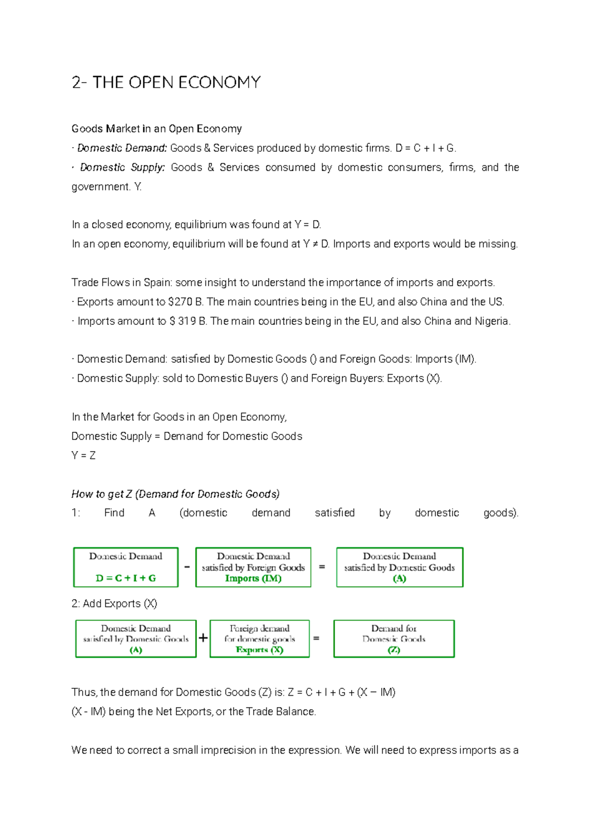 M2 · Now The Open Economy (FULL APUNTS) - Macroeconomics I - UPF - Studocu