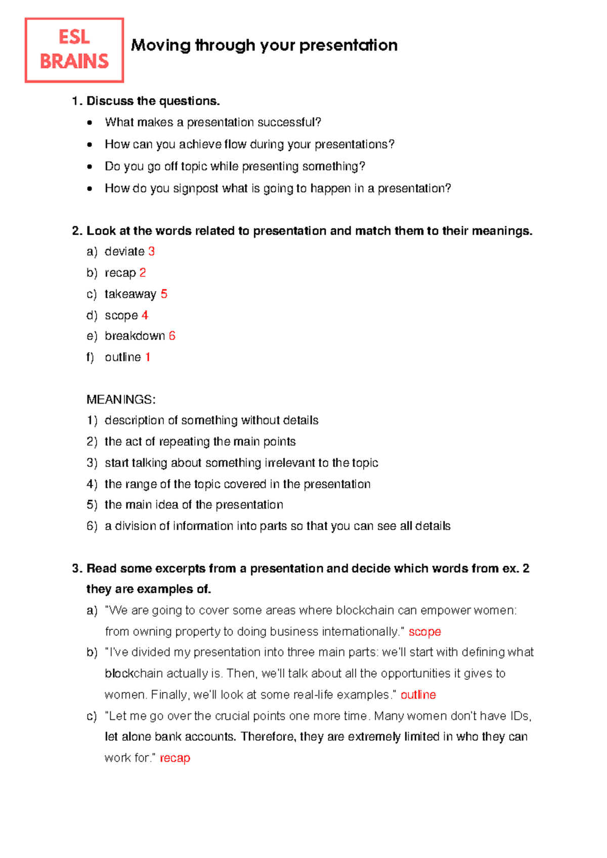 Teacher Movingthroughyourpresentation - Discuss the questions. What ...