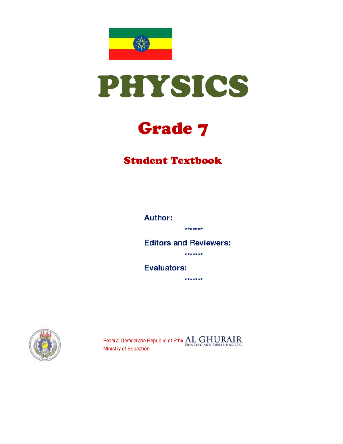 83fa6 grade 7 physics textbook - PHYSICS Grade 7 Student Textbook ...