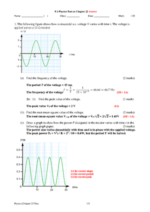 Ch.21 test (new) - Ans.docx - F Physics Test on Chapter 21 Answer (b ...