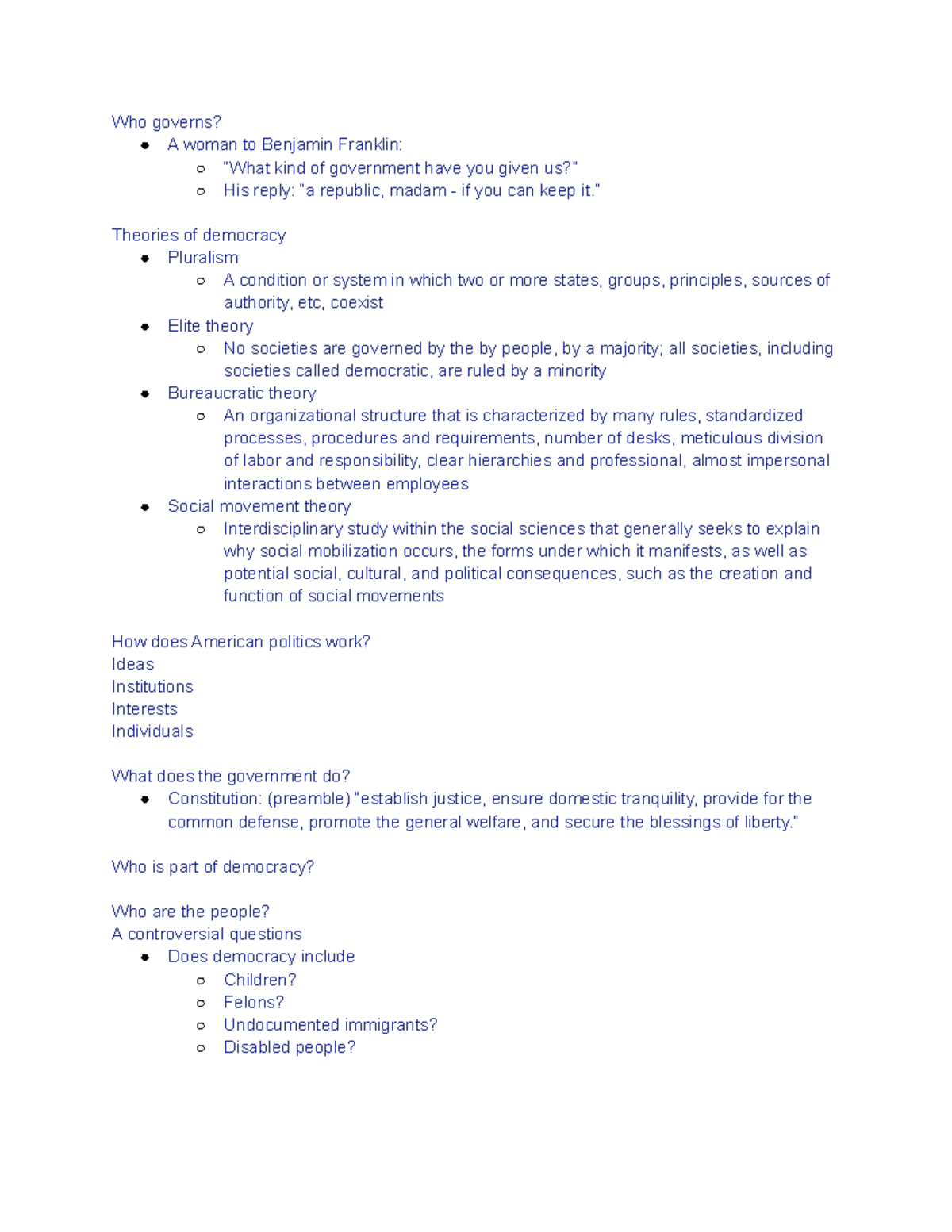 Pg 2 - Sara Callow - Who governs? A woman to Benjamin Franklin: “What ...