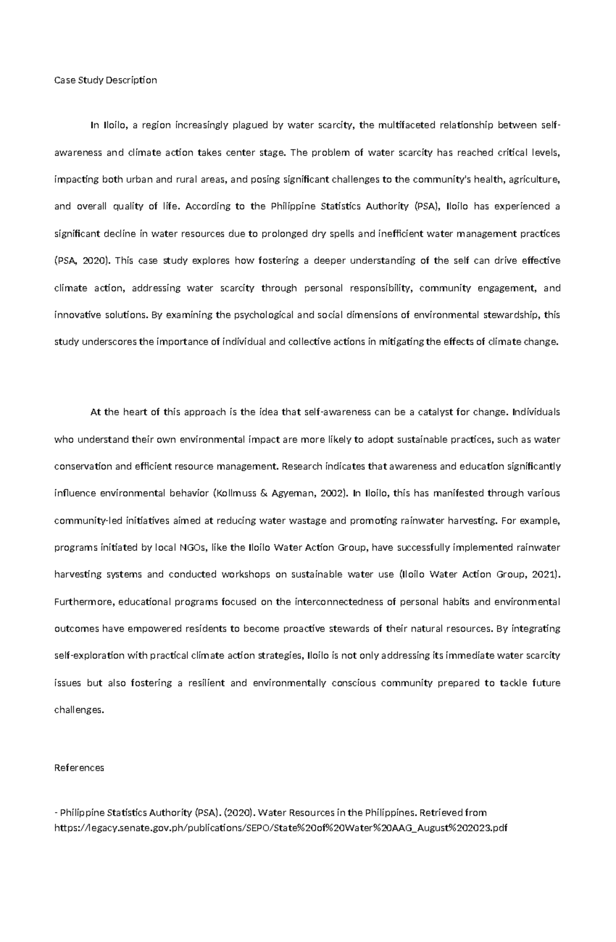 Inbound 23521626239123804 - Case Study Description In Iloilo, a region ...