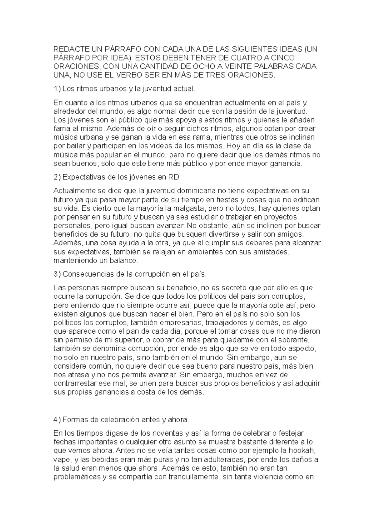 Lengua esp. unidad 2 - REDACTE UN PÁRRAFO CON CADA UNA DE LAS ...