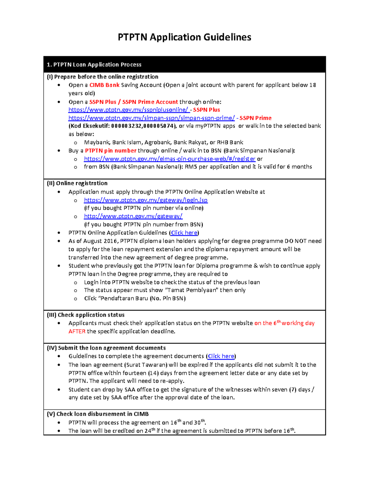 Ptptn application guidelines 1 - PTPTN Application Guidelines 1. PTPTN ...