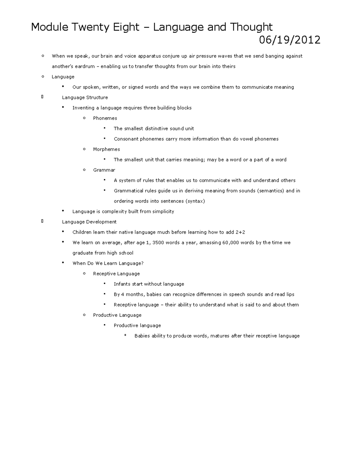 Summary Psychology in Modules - module 28-29 - Module Twenty Eight ...