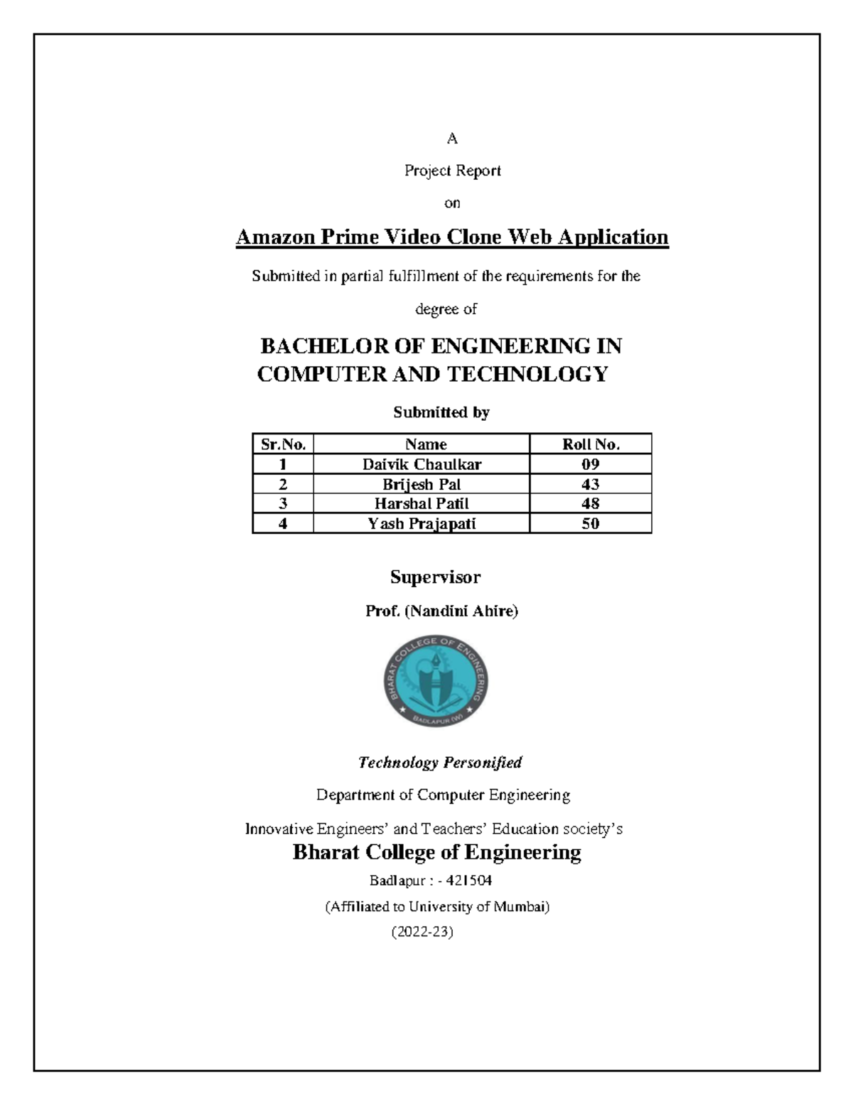 Amzn - AMAZON PRIME PROJECT PPT - A Project Report on Amazon Prime ...