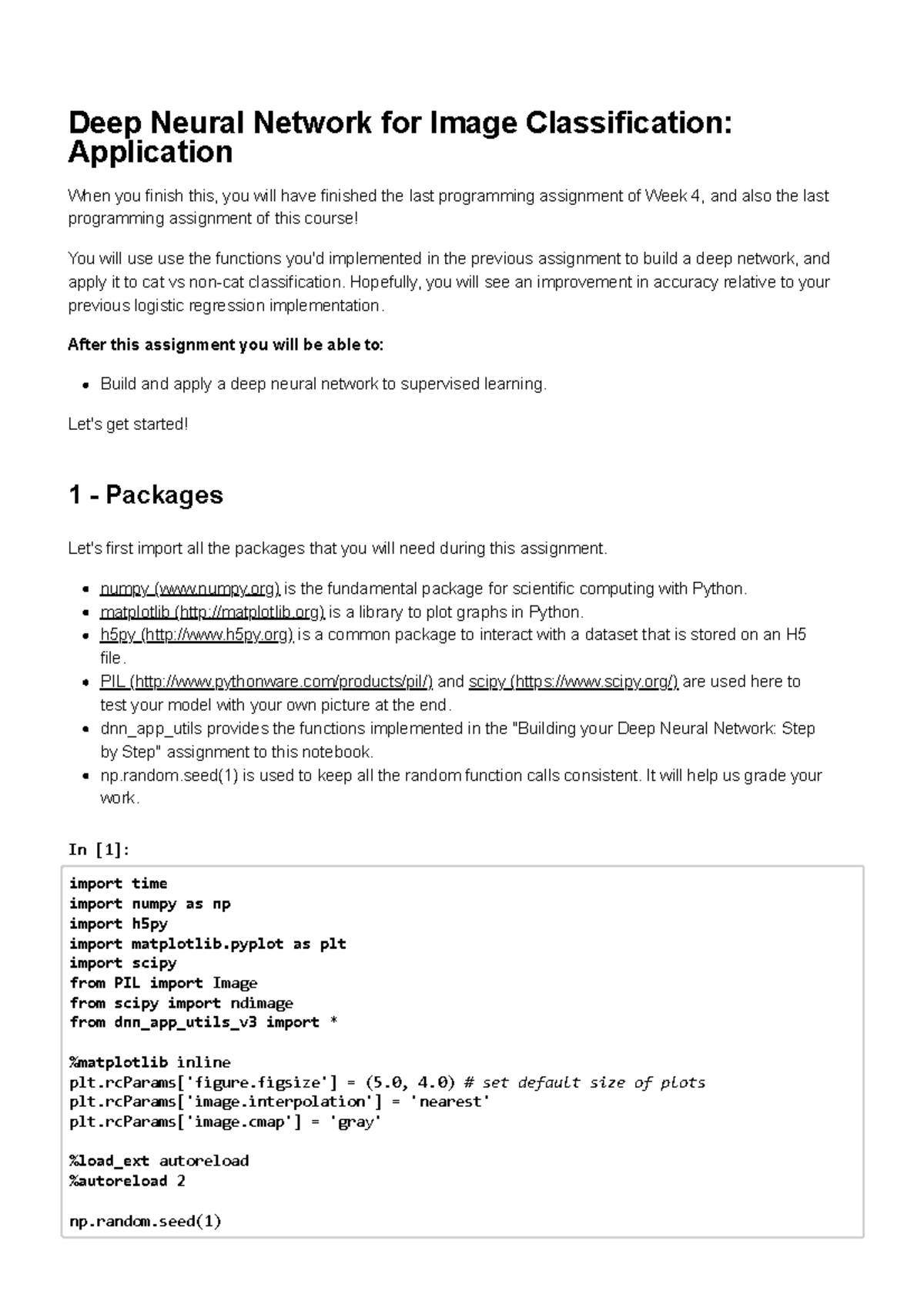 Deep Neural Network Application V8 Deep Neural Network For Image Classification Application