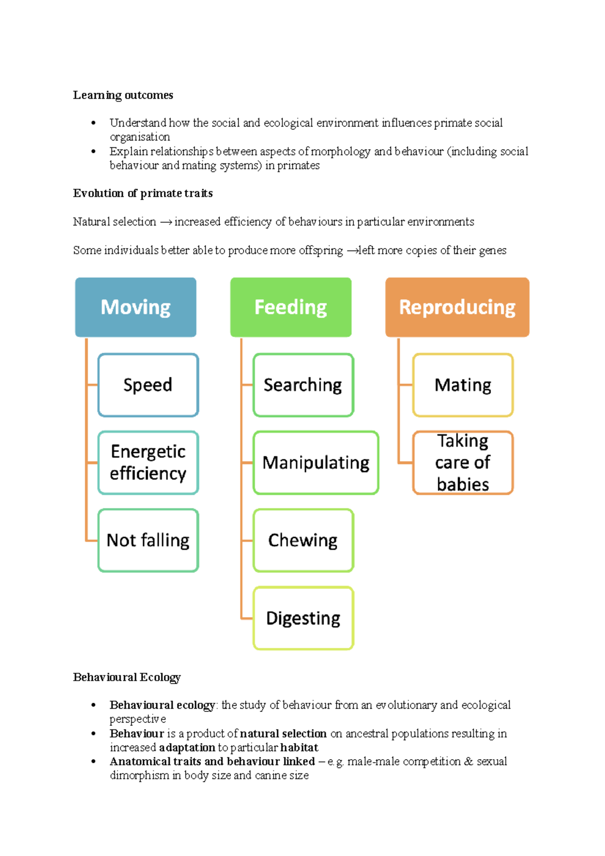 Anhb1101 lecture 8 notes - Learning outcomes Understand how the social ...