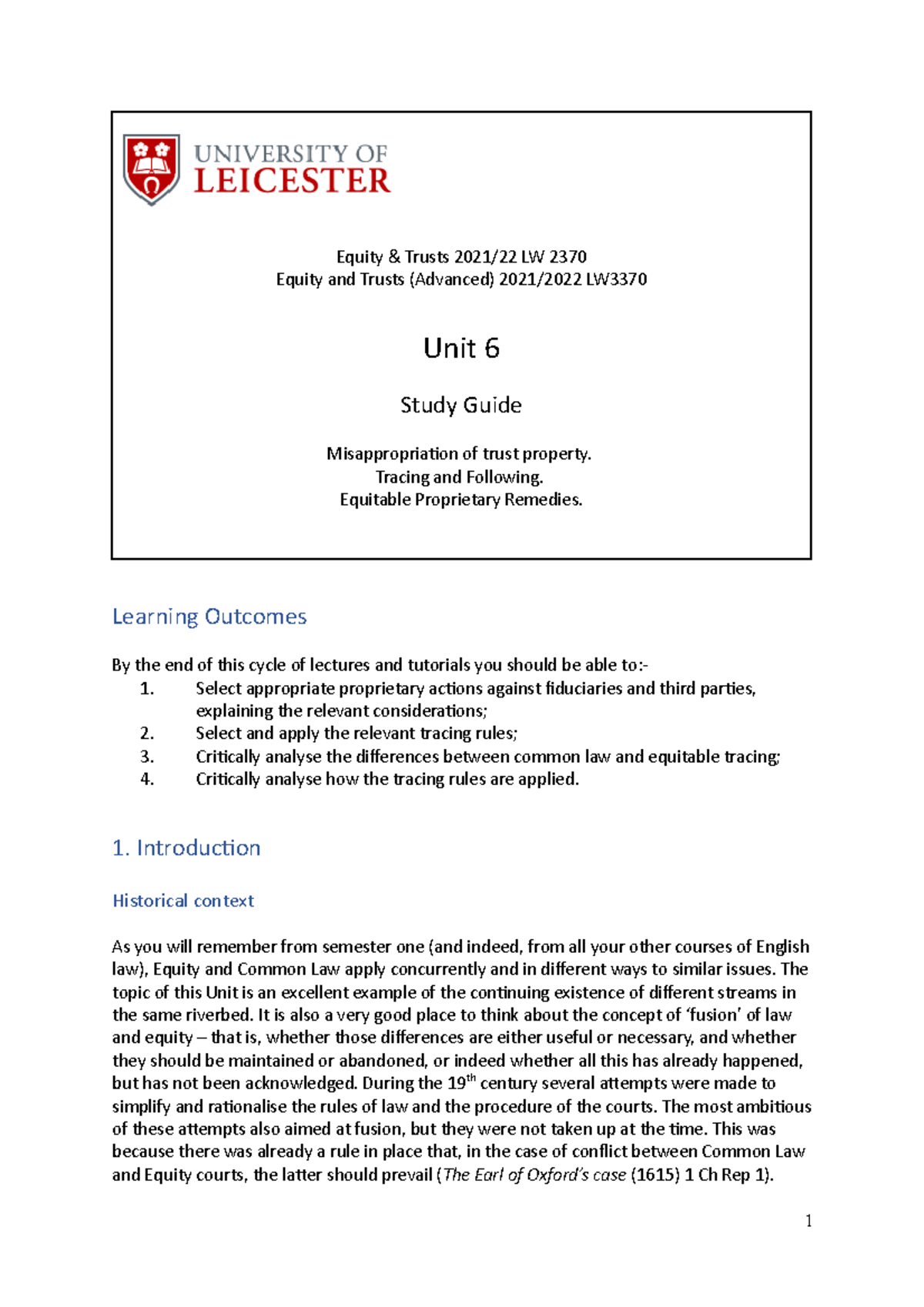 Unit 6 study guide - Learning Outcomes By the end of this cycle of ...