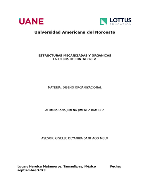 Estructura Divisional Geografica - Universidad Americana del Noreste ...