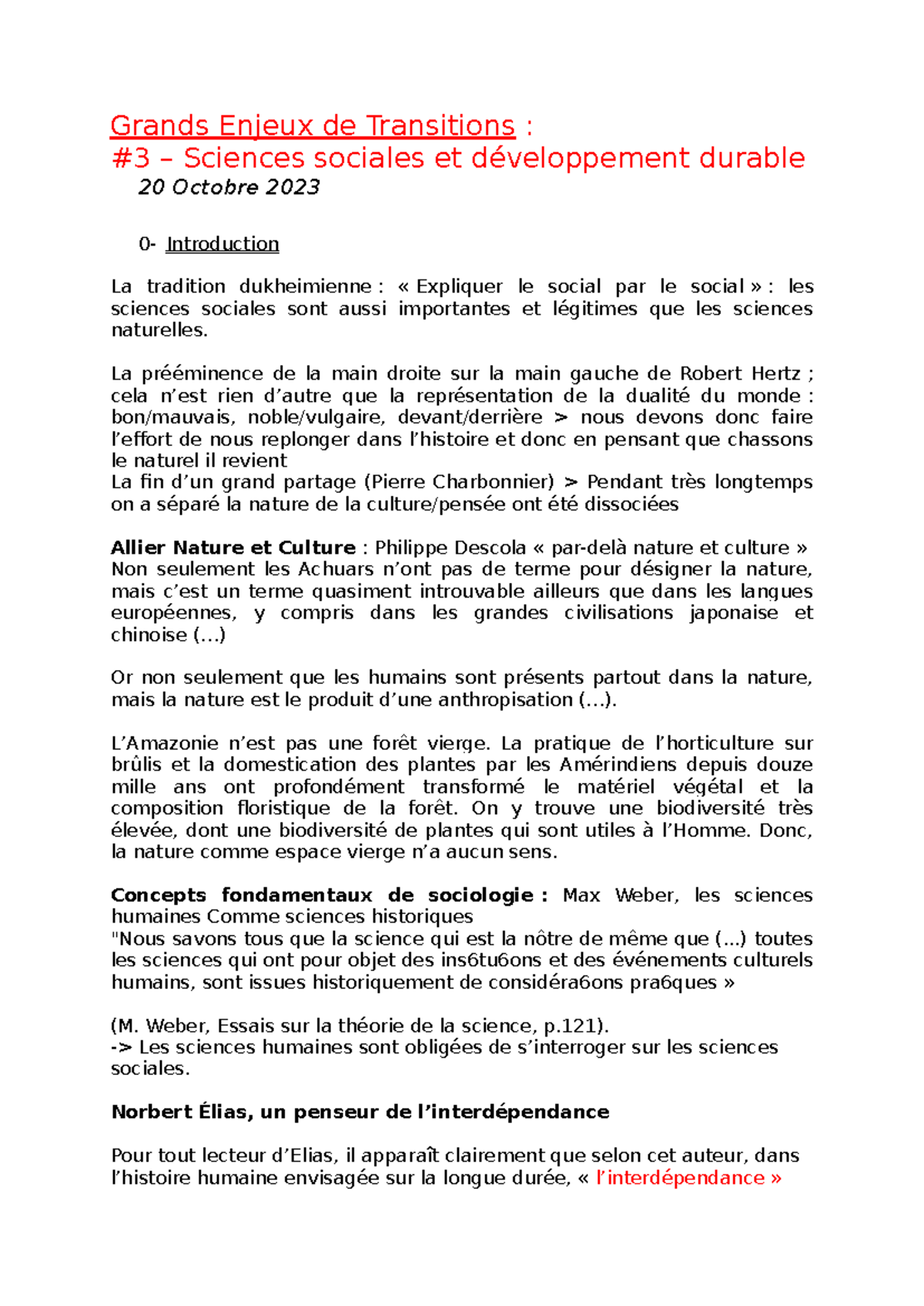 Cours Grands Enjeux Transitions #3 - Grands Enjeux de Transitions : #3 ...