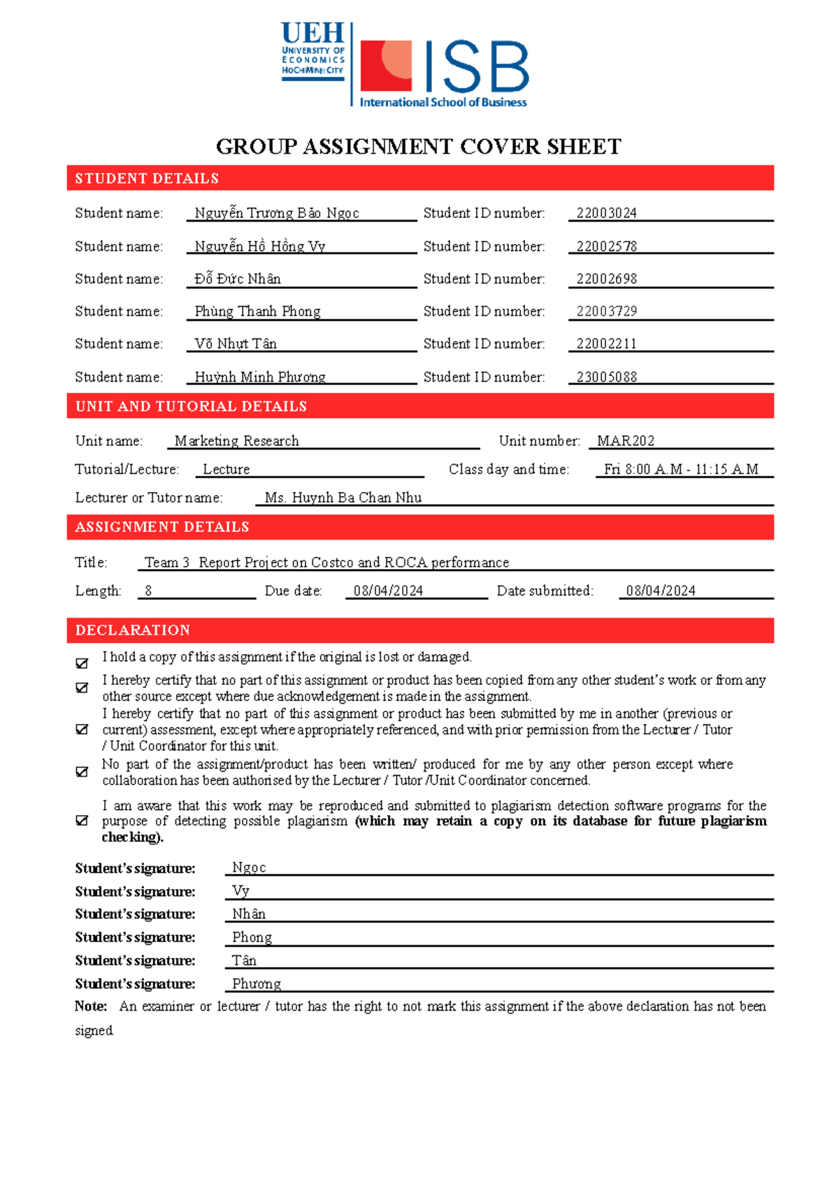 MR-T22324 PWB-1 Team 3 Assignment B - GROUP ASSIGNMENT COVER SHEET ...