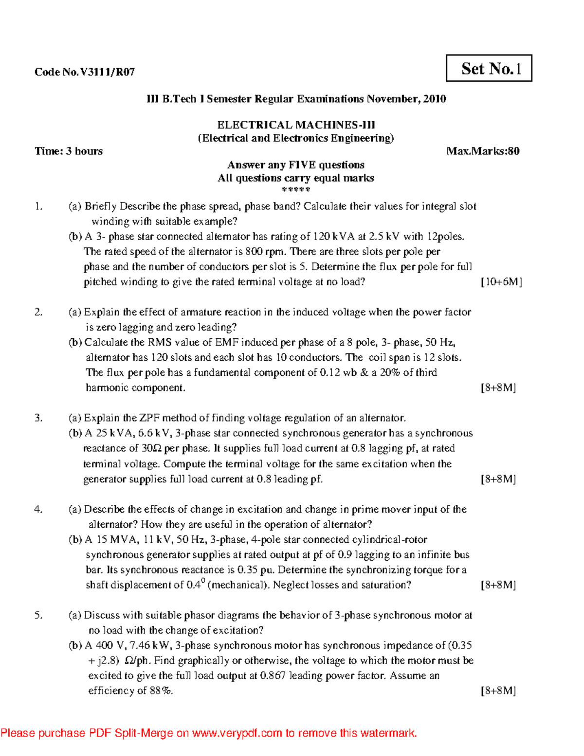 Em3 - sadasd - Code No R III B I Semester Regular Examinations November ...