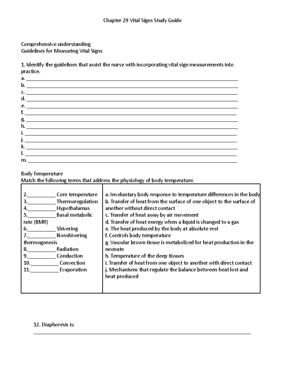 29 Vital Signs Study Guide - Comprehensive understanding Guidelines for ...