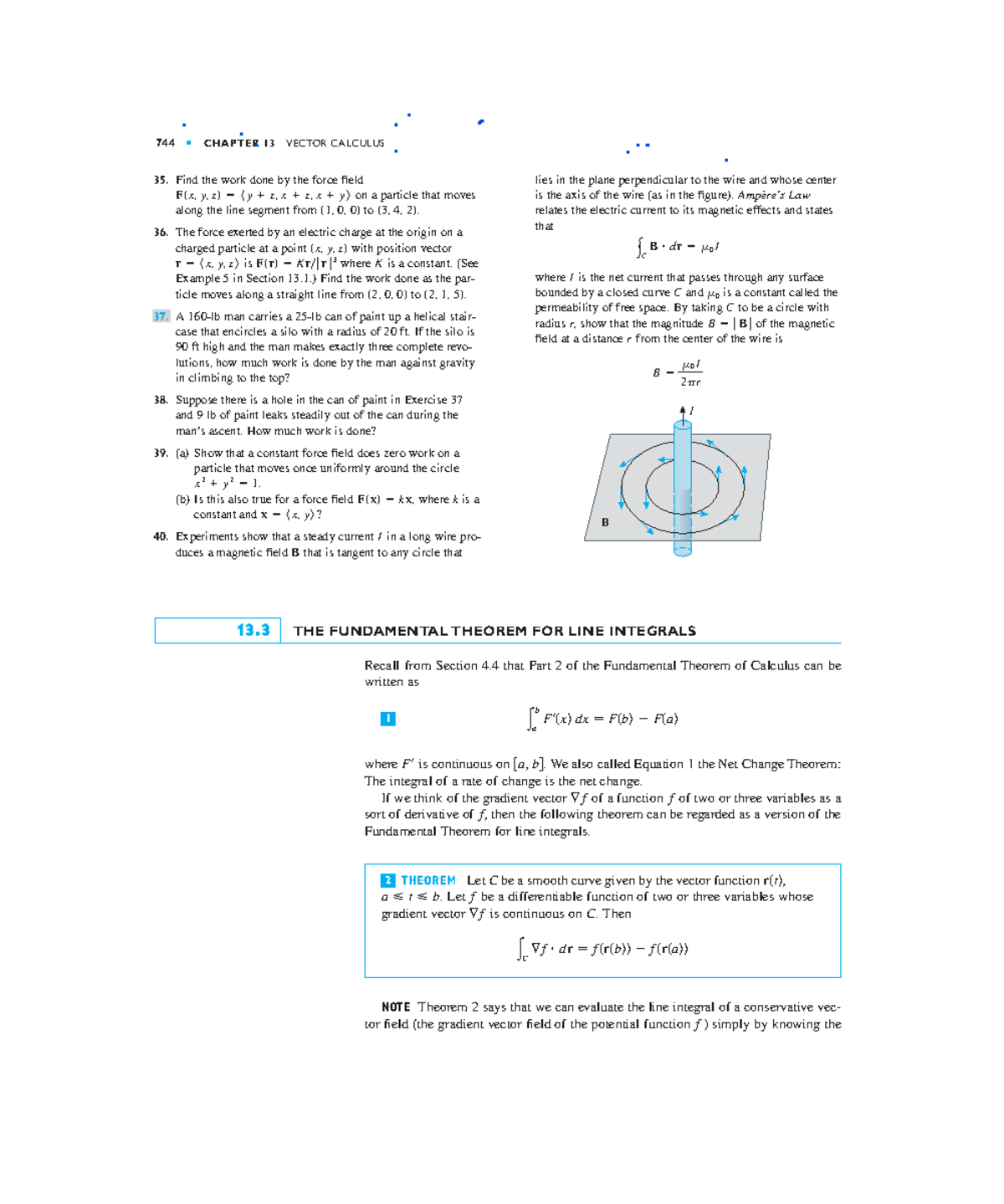 Math work ch - math work - Find the work done by the force field on a ...