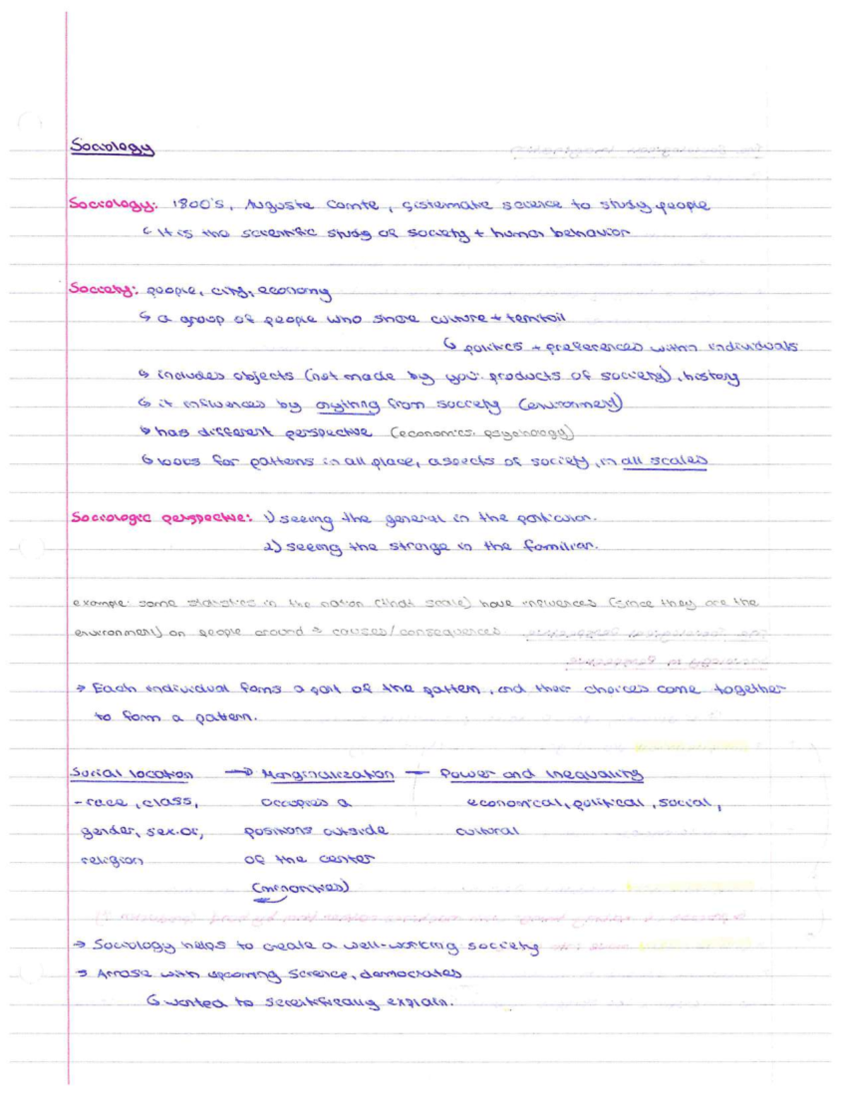 Sociology - Full Notes - 387-DAA-03 - Studocu