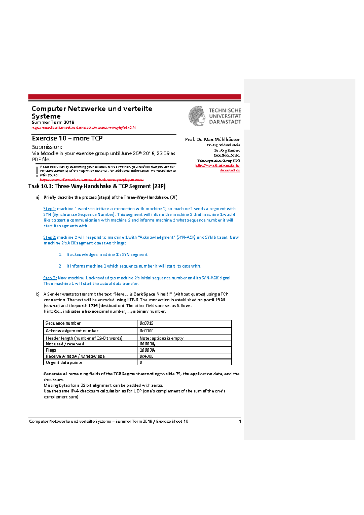 Uebung10 Answers Warning Tt Undefined Function 32 Computer Netzwerke Und Verteilte Systeme