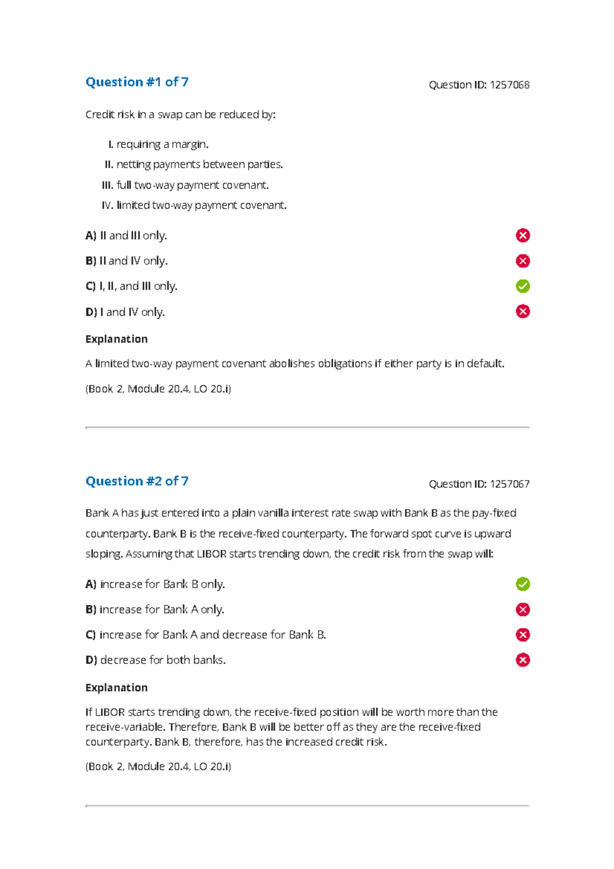 Reading 20 Rating Assignment Methodologies - Answers - Credit risk in a ...