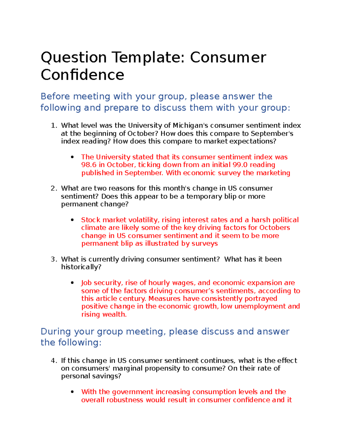 Econ151 document QT-W10 Consumer Confidence - Question Template ...