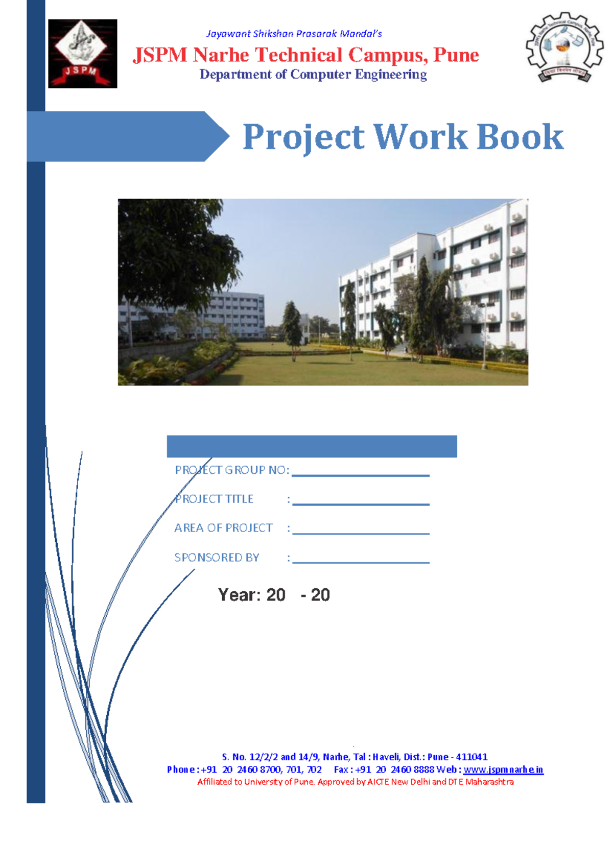 Project Work Book JSPM NTC - Jayawant Shikshan Prasarak Mandal’s JSPM ...