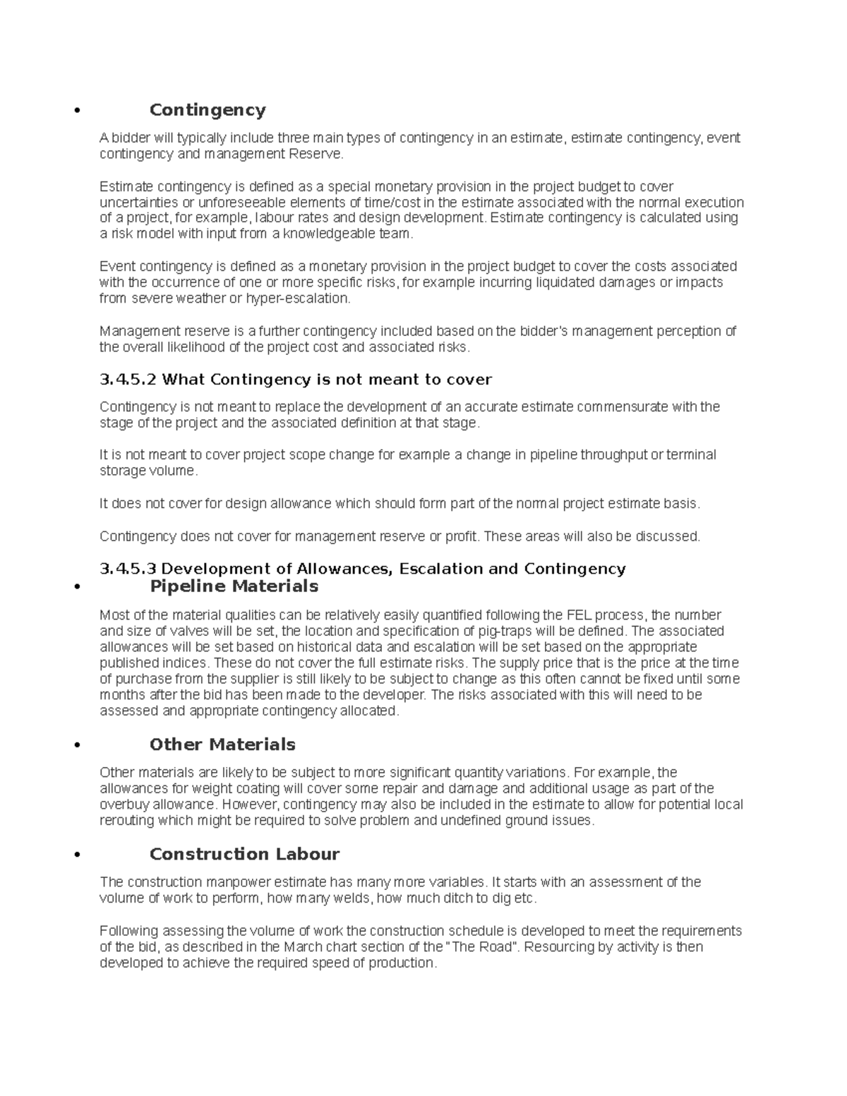 Contingency - Lecture notes 1 - Contingency A bidder will typically ...
