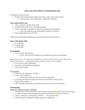 Jewish History - notes - Introduction Time - BCE - CE - Jewish calendar ...