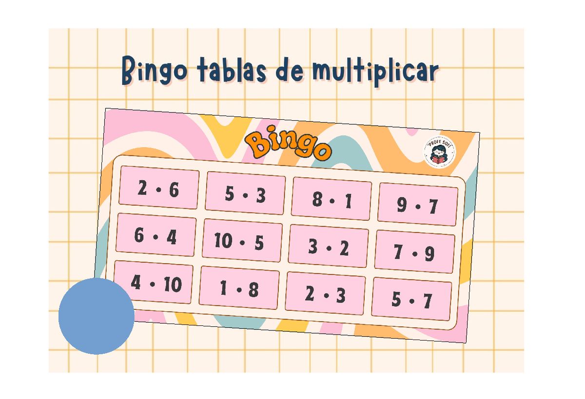 Bingooo - Juego didáctico - Didáctica MAtemátcia - Bingo tablas de ...