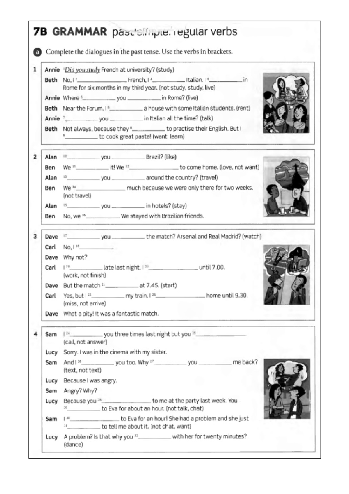 Practice - Simple PAST OF Regular Verbs - Ingles - Studocu