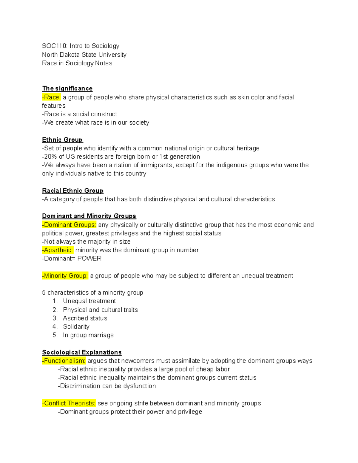 Race in Sociology - The significance of race and ethnic groups(Smith ...