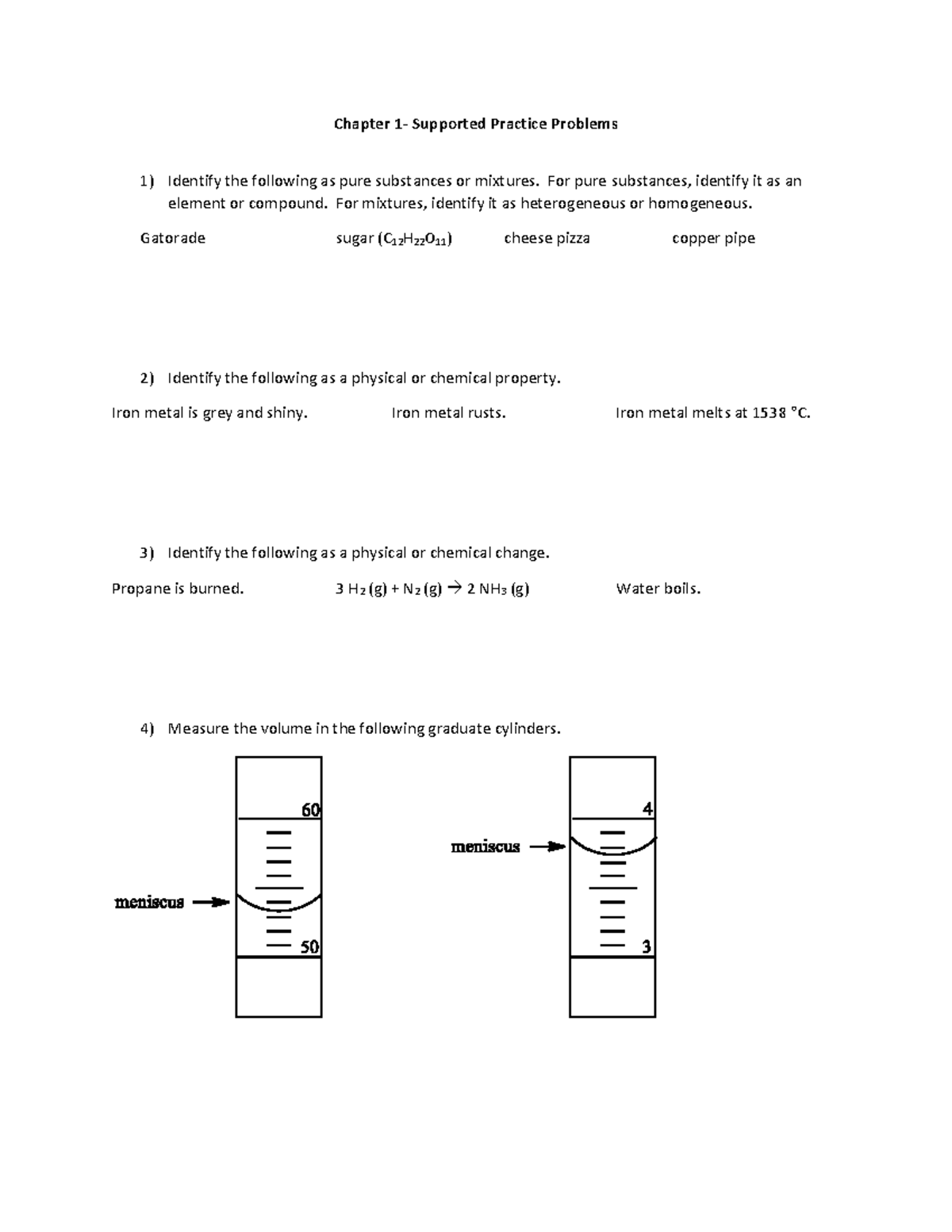 Chapter 1 Supported Practice Problems - Chapter 1- Supported Practice Problems Identify the ...