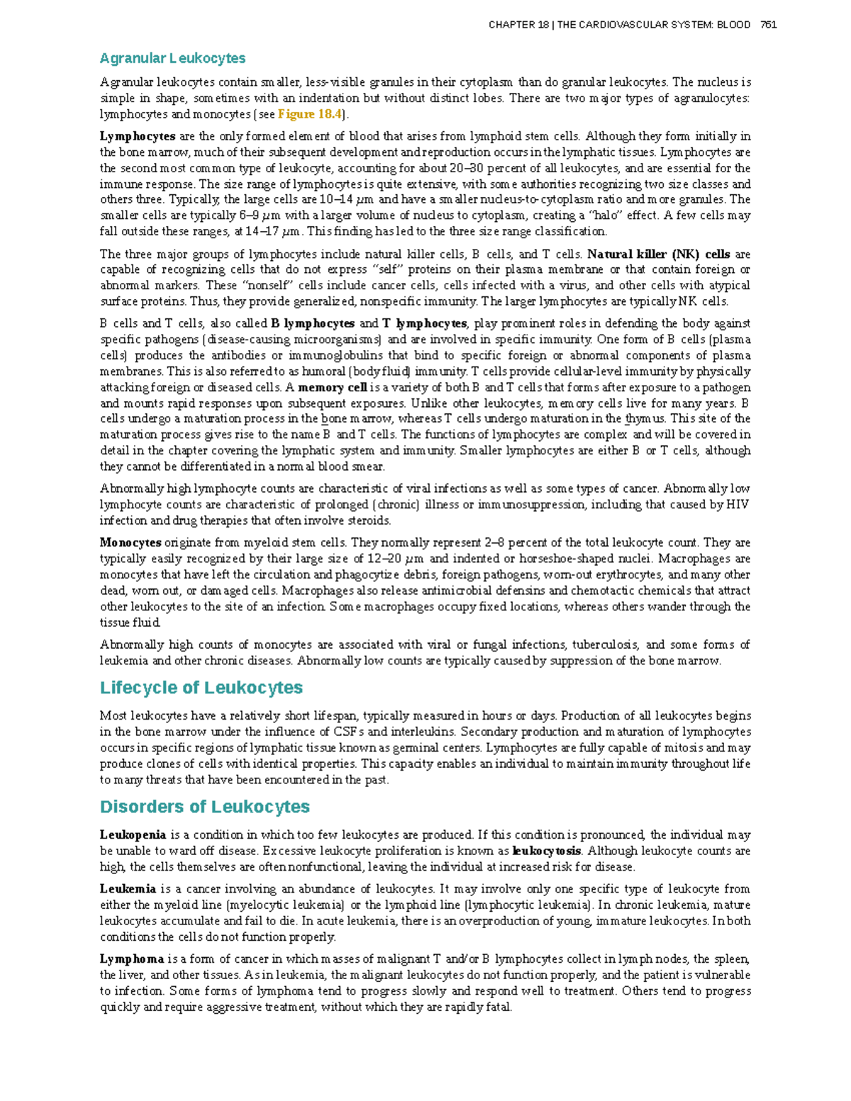 Anatomy-physiology-257 - Agranular Leukocytes Agranular leukocytes ...