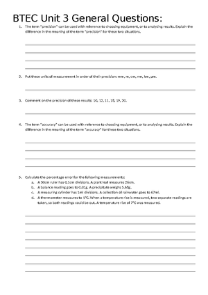 Applied Science - Level 3 - Further Education College - Studocu