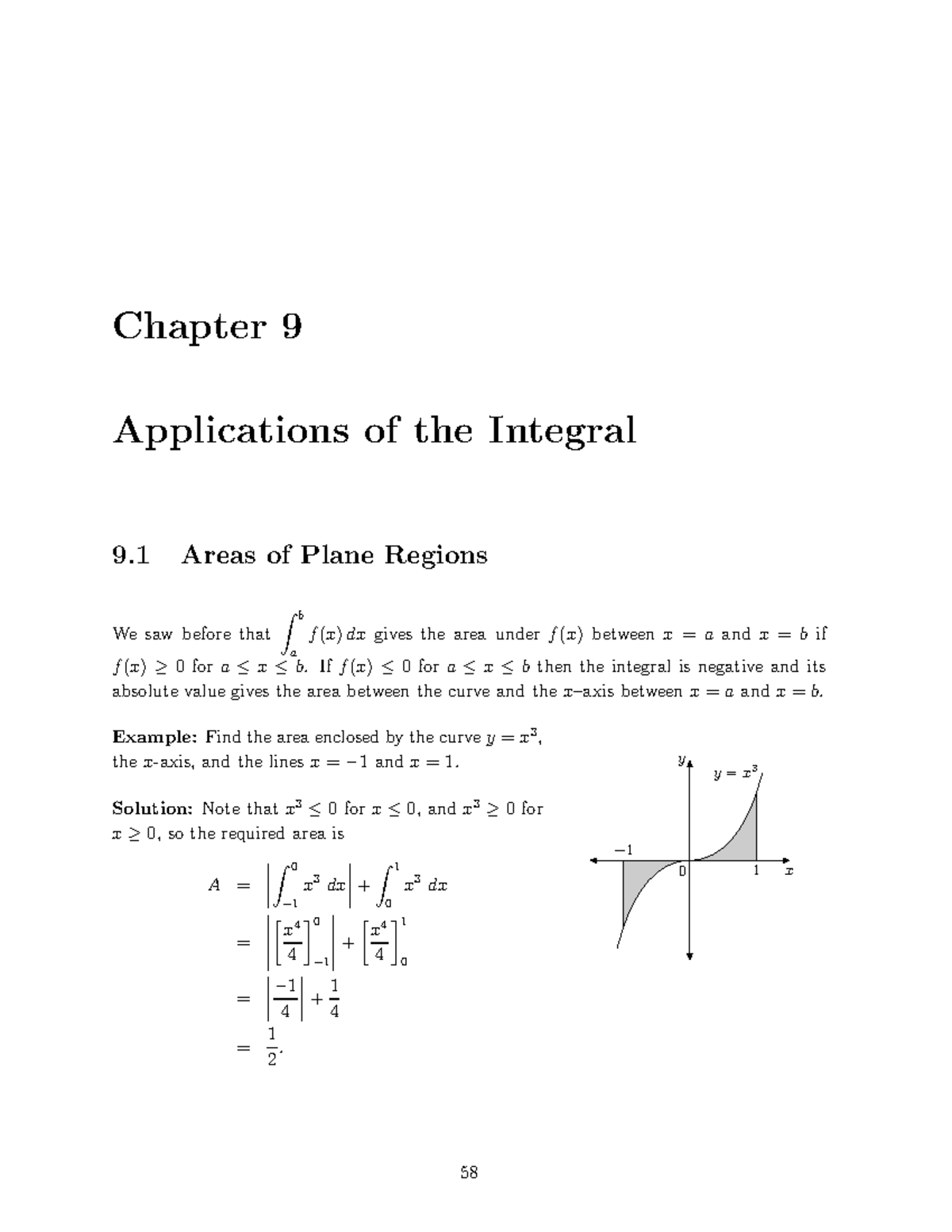 MATH102 Lecture 9 2010 - Applications of the Integral - Chapter 9 ...