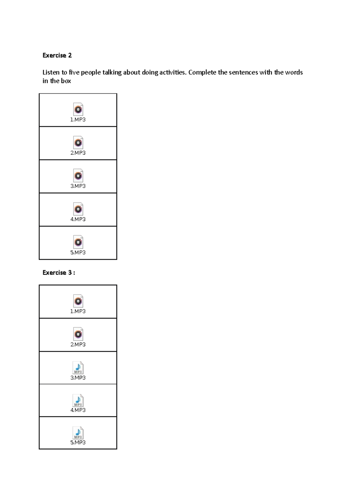 Audio unit-1 - Aodio - Listen to five people talking about doing ...