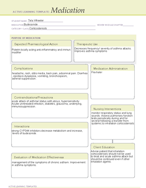 System Disorder MI 1 - Myocardial infarction template - ACTIVE LEARNING ...