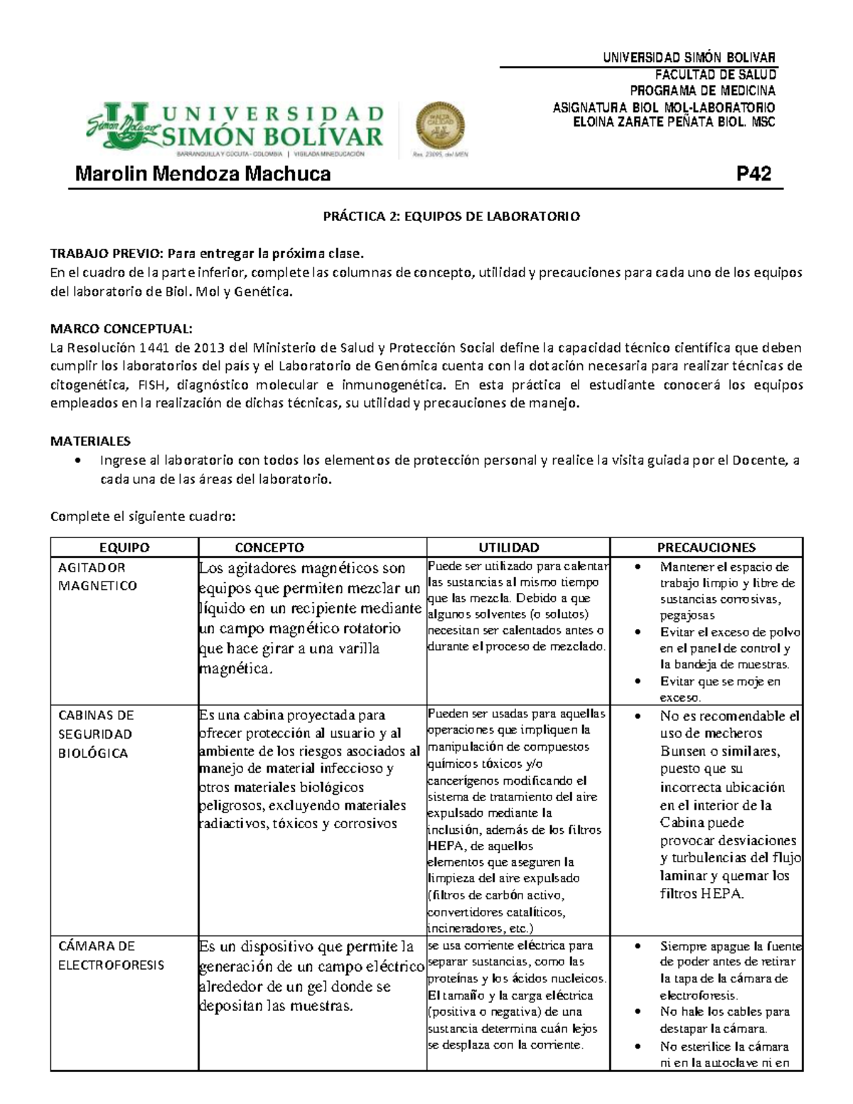 Guía 2 Equipos de labotaratorio - FACULTAD DE SALUD PROGRAMA DE ...