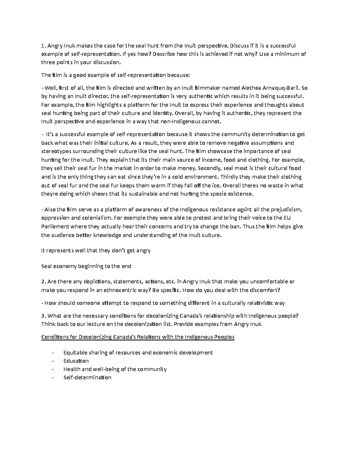 Memory aid Angry Inuk - Angry Inuk makes the case for the seal hunt ...