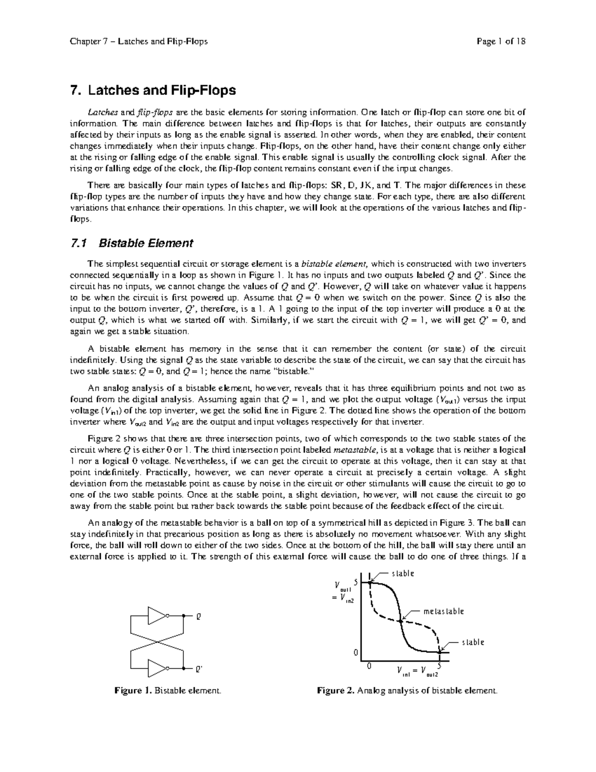 Flipflops 2 - computer arch - 7. Latches and Flip-Flops Latches and ...