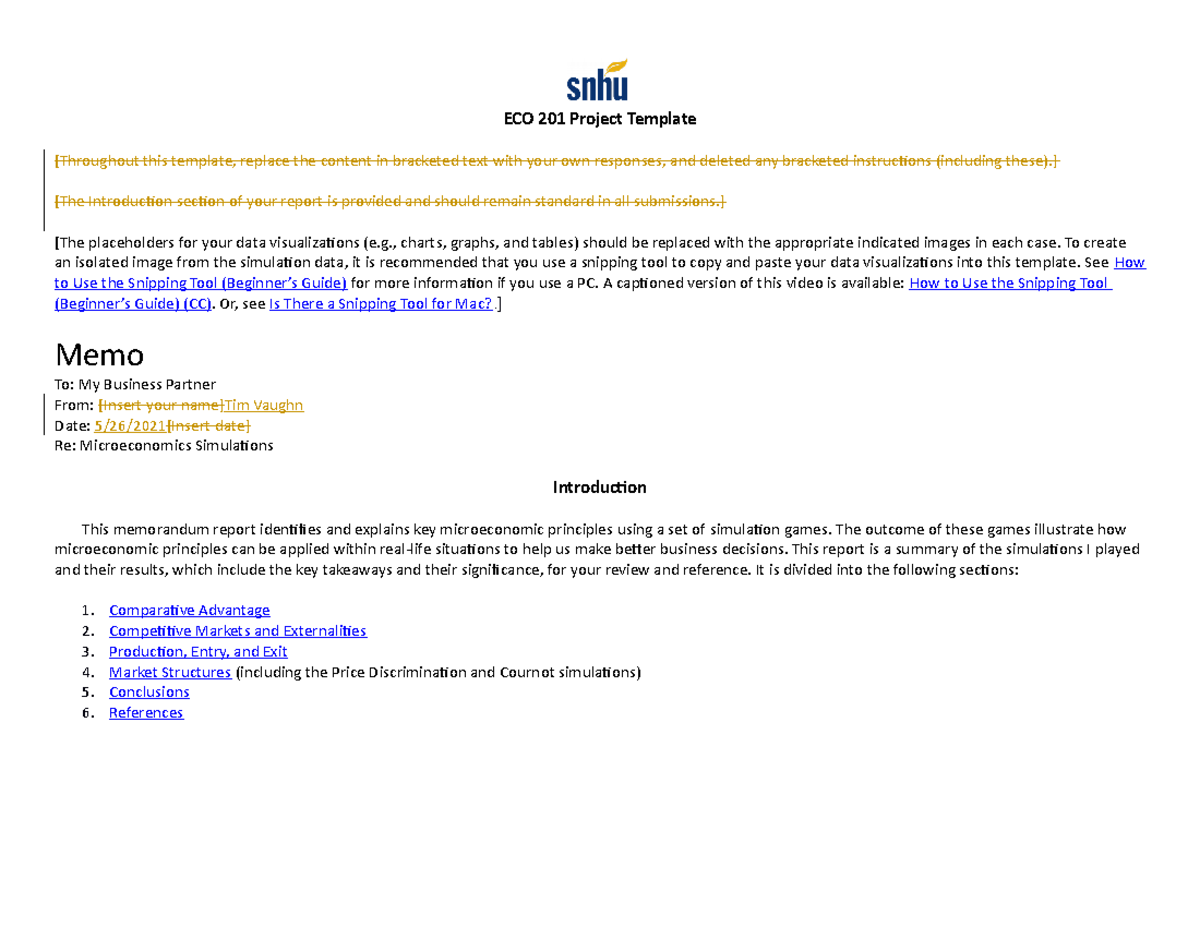 ECO 201 Final Projct - Class Assignment - ECO 201 Project Template [Throughout this template ...