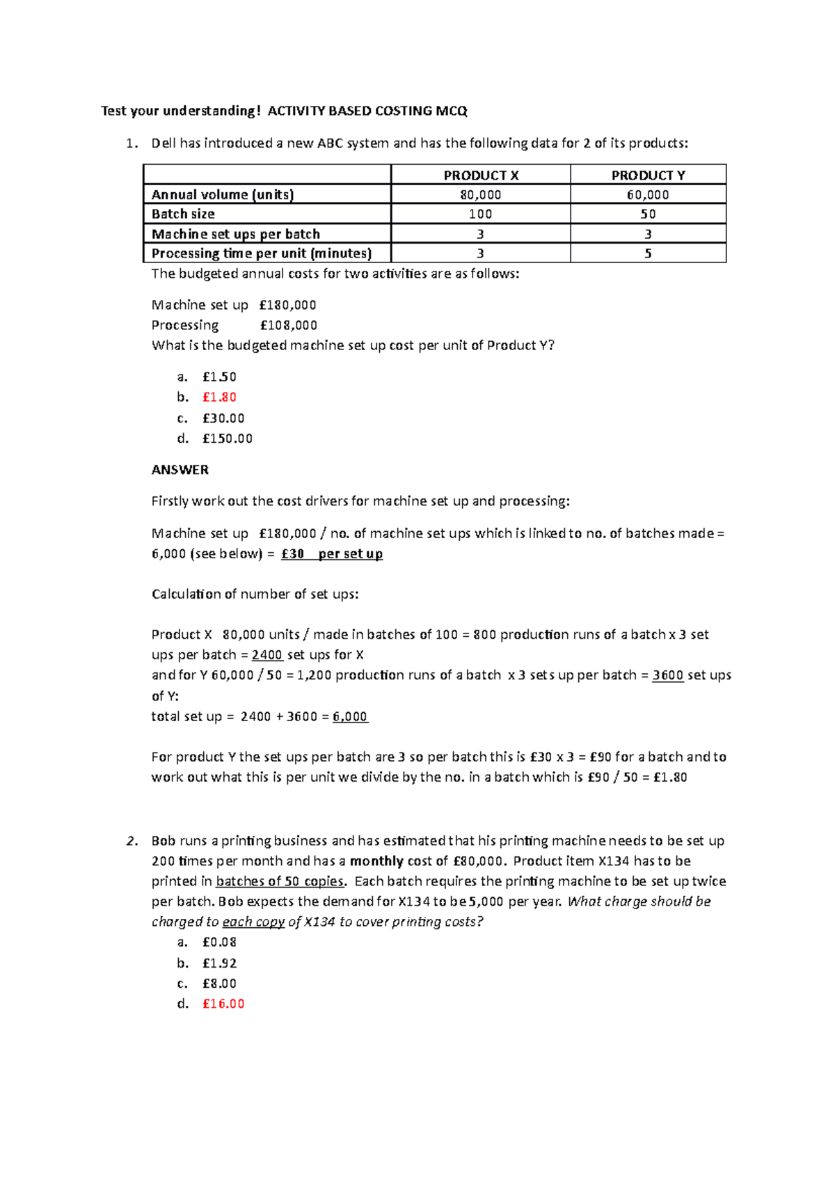 Test your understanding ABC Answers - BF2224 - Aston - Studocu