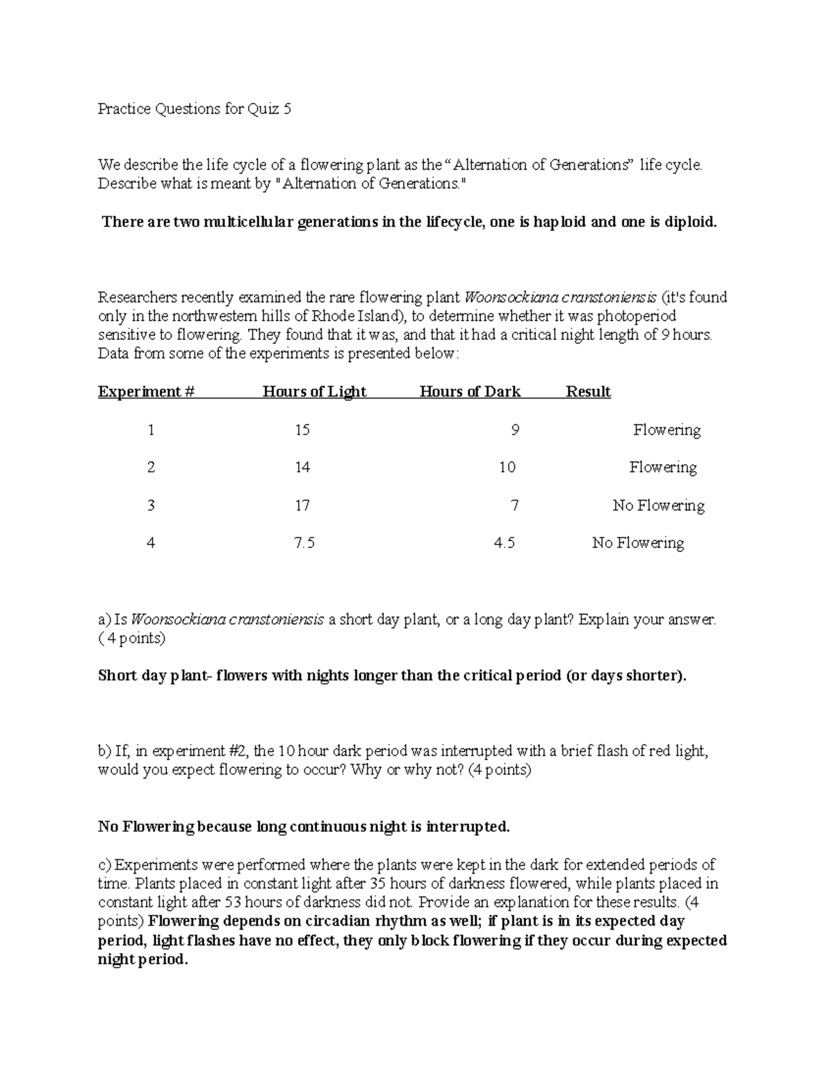 Pracq 51420 sp22key - chem notes - Practice Questions for Quiz 5 We ...
