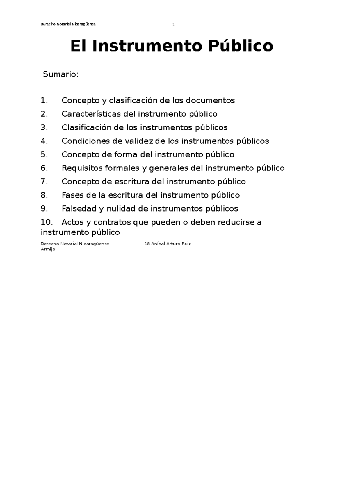 El Instrumento Público y su forma-1 - Derecho Notarial Nicaragüense 1 ...