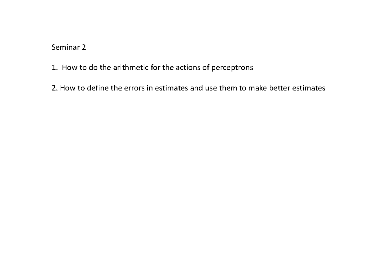 Seminar 2 - lect on matrices, arrays, plots - Seminar 2 How to do the ...