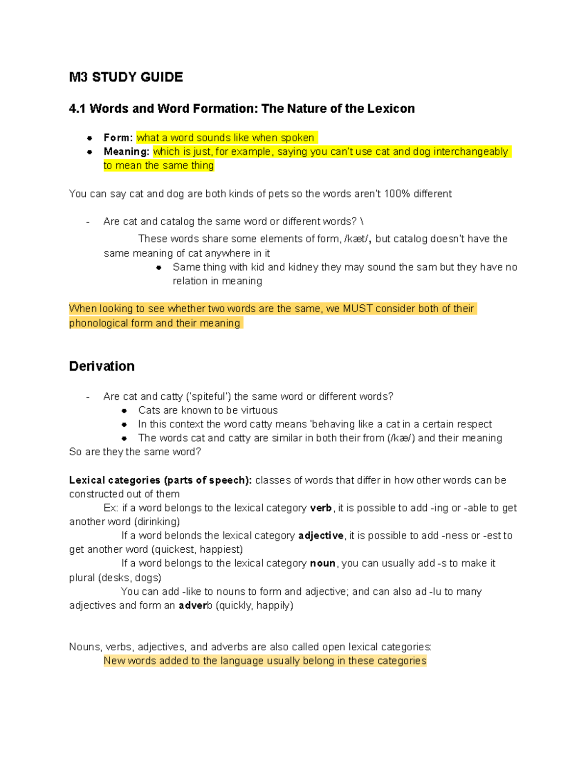 HW3c - I had professor Kentner, Ashley. This is one of her exam review ...